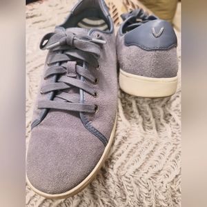 Vionic | Shoes | Vionic Blue Suede Sneakers Womens Size 1 | Poshmark